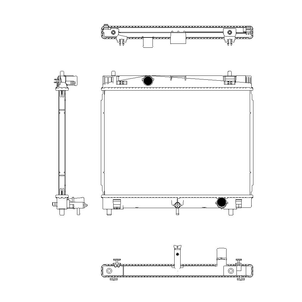 Product Detail 3461-1058 - ADR Radiator